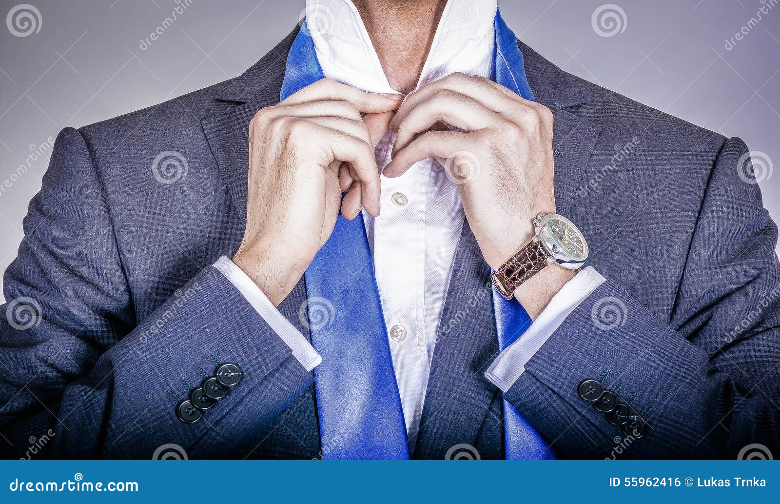 Manager in Suit Getting Dressed Stock Photo - Image of detail, employee ...