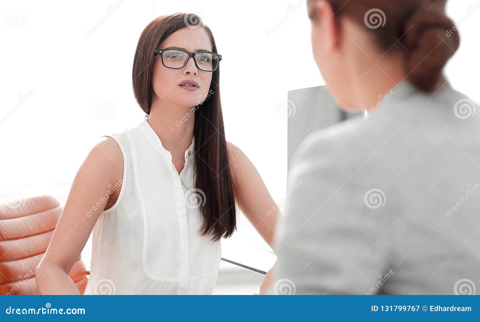 Manager Talking with a Client in the Office .office Weekdays Stock ...