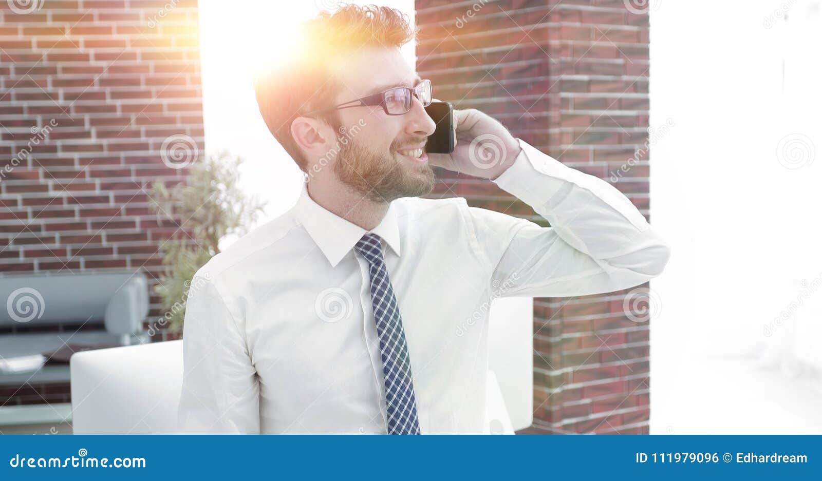 Manager Talking To a Customer on the Phone Stock Photo - Image of ...