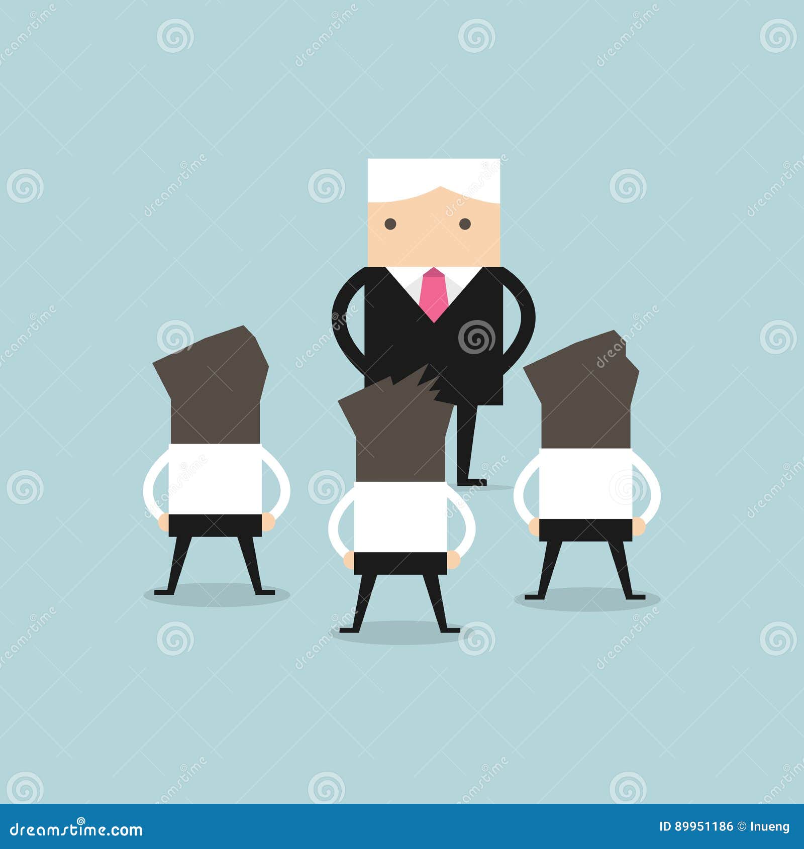 Manager Talking with Work To His Employee Stock Vector - Illustration ...