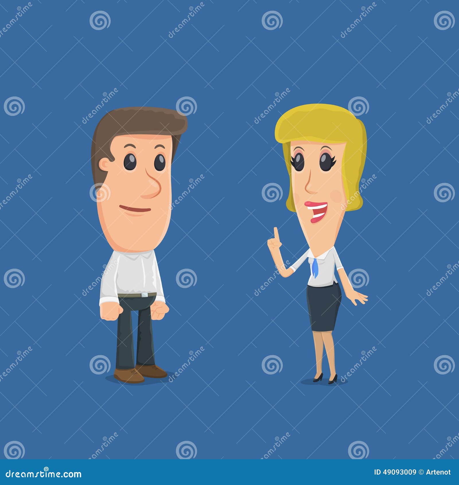 The Manager Tells the Client about Different Functions Stock ...