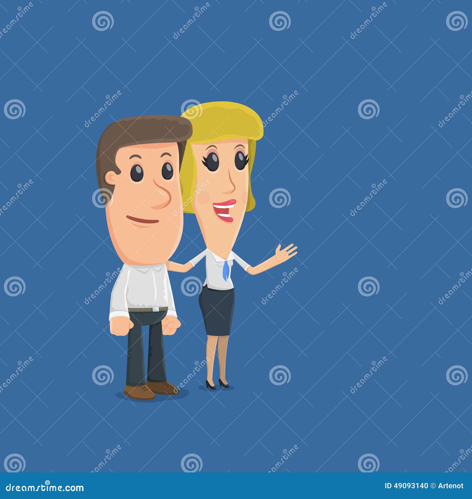 The Manager Tells the Client about Different Functions Stock ...