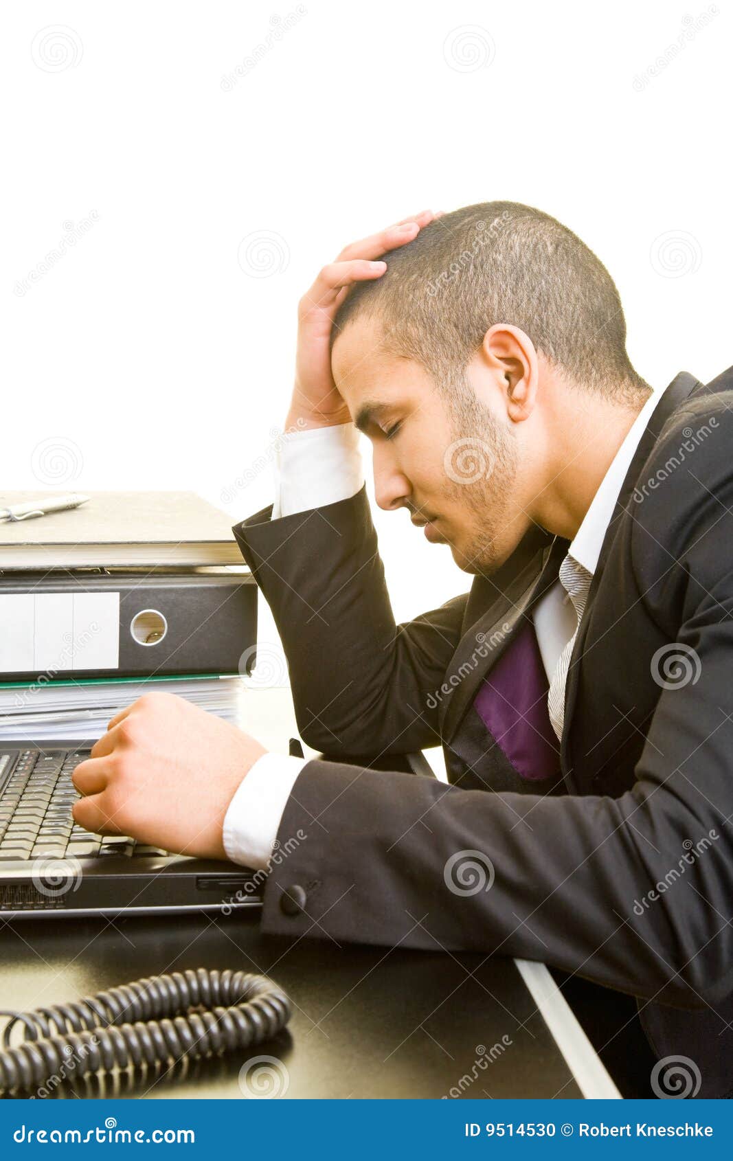Manager thinking stock photo. Image of african, headache - 9514530