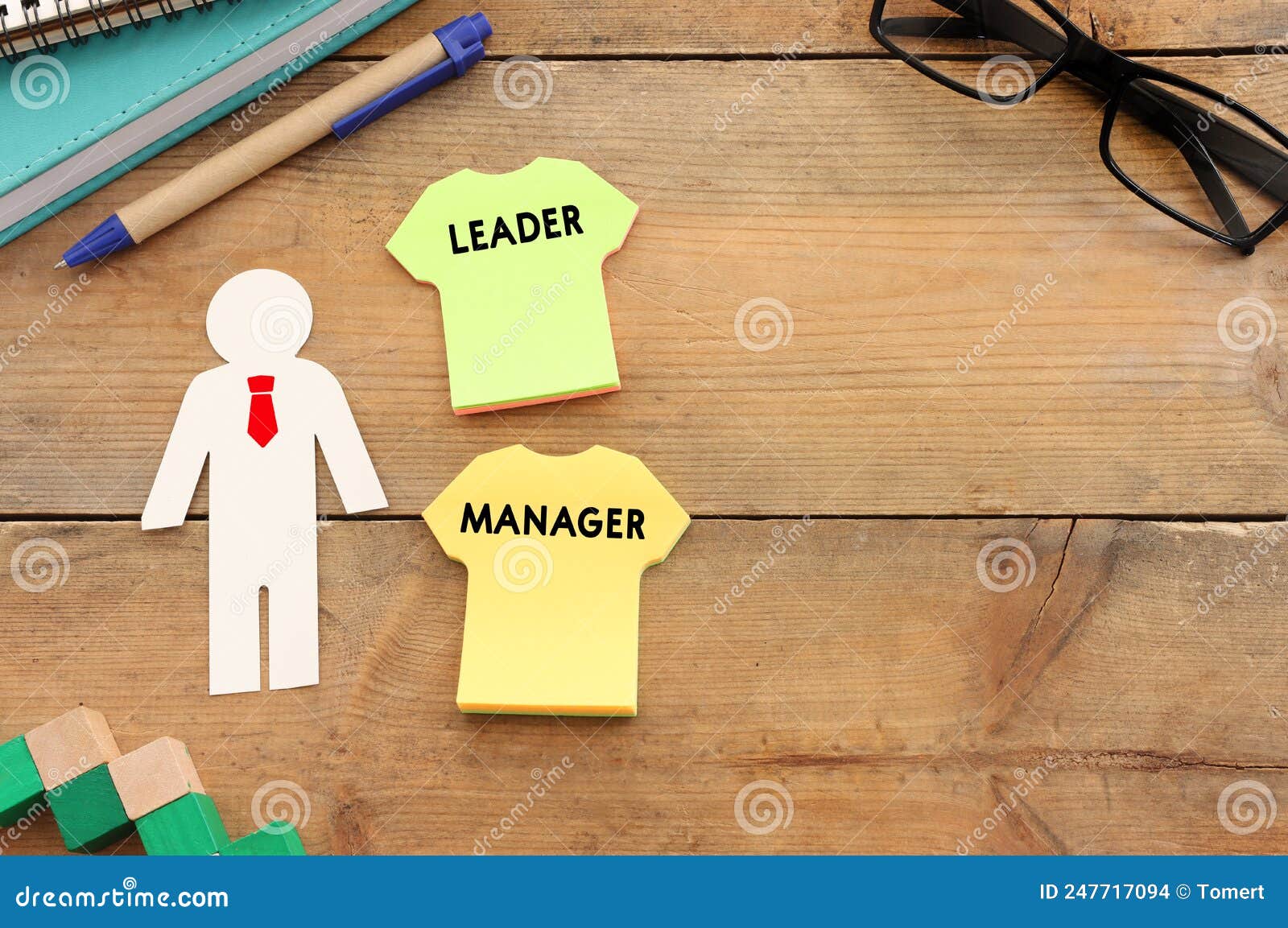 Manager Versus Leader, Concept of Challenge and Human Resources Stock ...