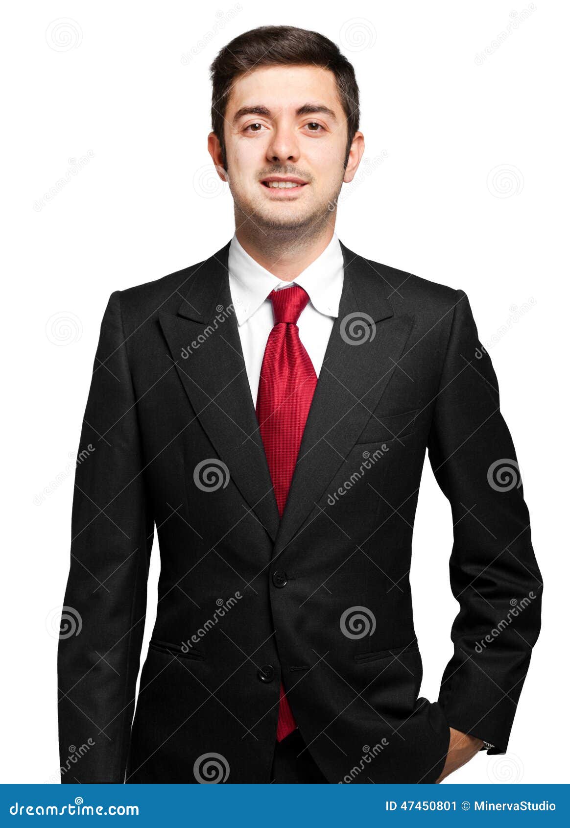 Manager on White Background Stock Image - Image of work, office: 47450801