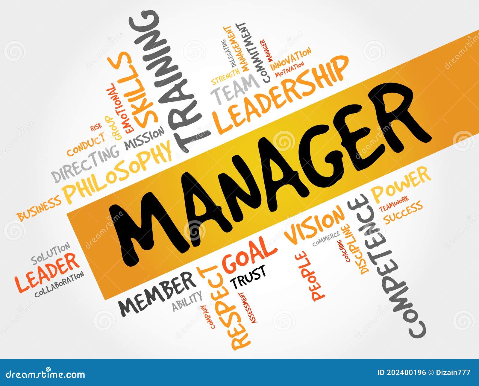 MANAGER word cloud stock illustration. Illustration of marketing ...