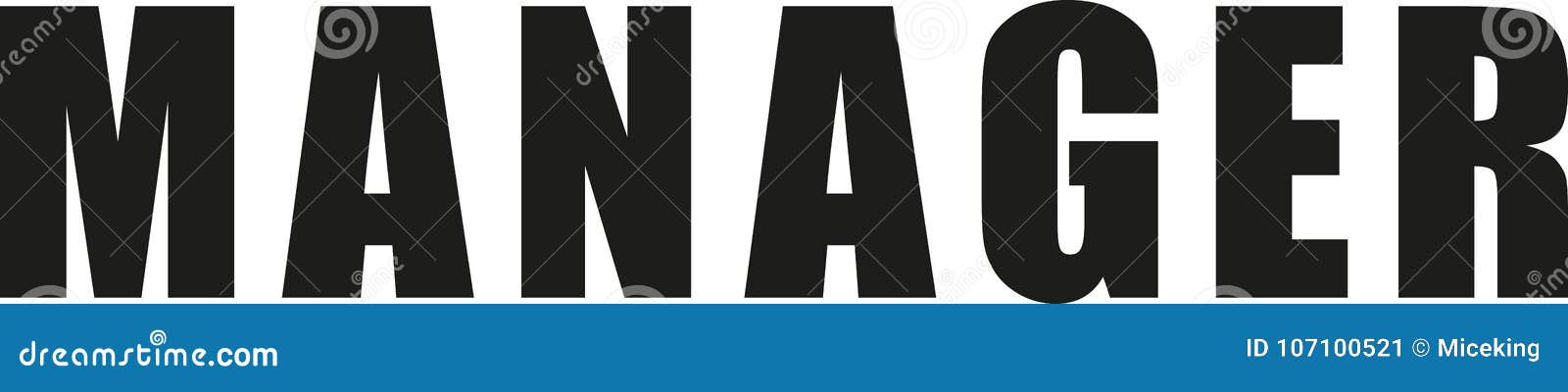 Manager word vector stock vector. Illustration of success - 107100521