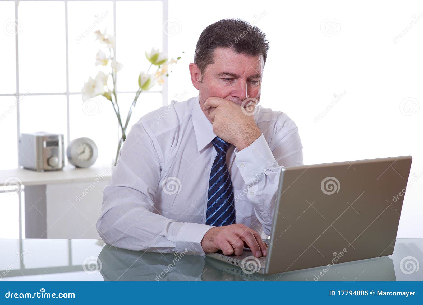 Manager at work stock image. Image of glasses, people - 17794805