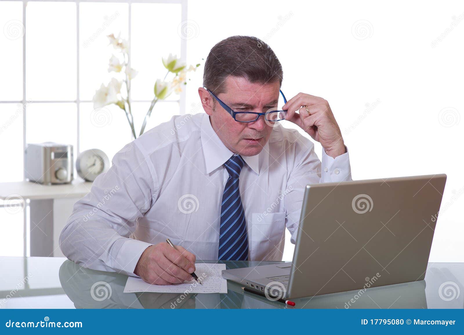 Manager at work stock photo. Image of business, caucasian - 17795080