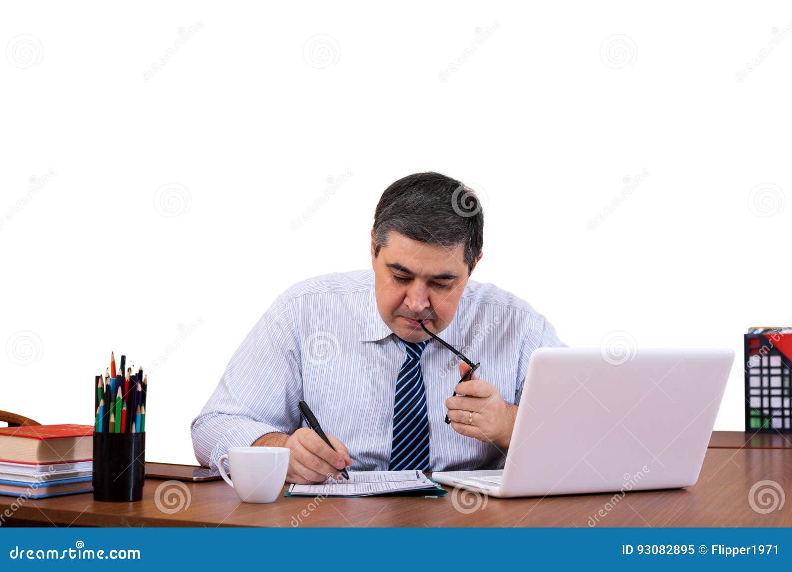 Manager at Work in the Office Stock Image - Image of office ...