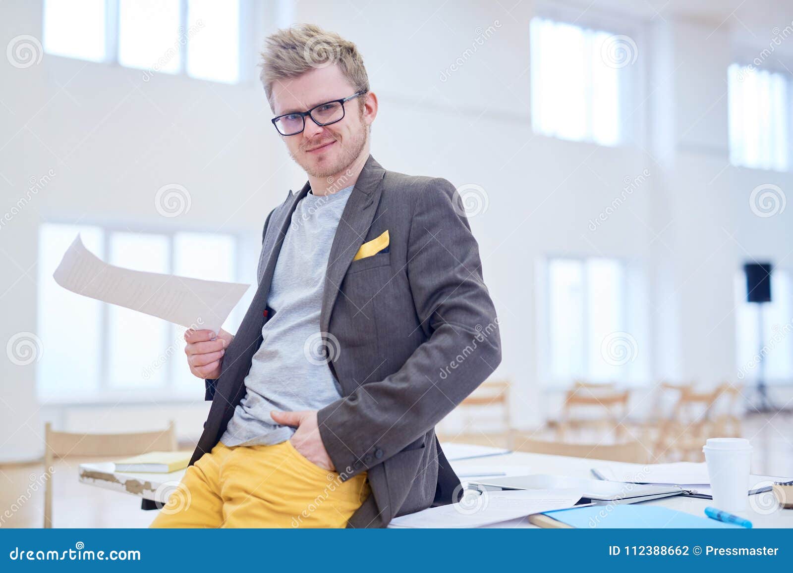 Manager working stock photo. Image of young, paperwork - 112388662