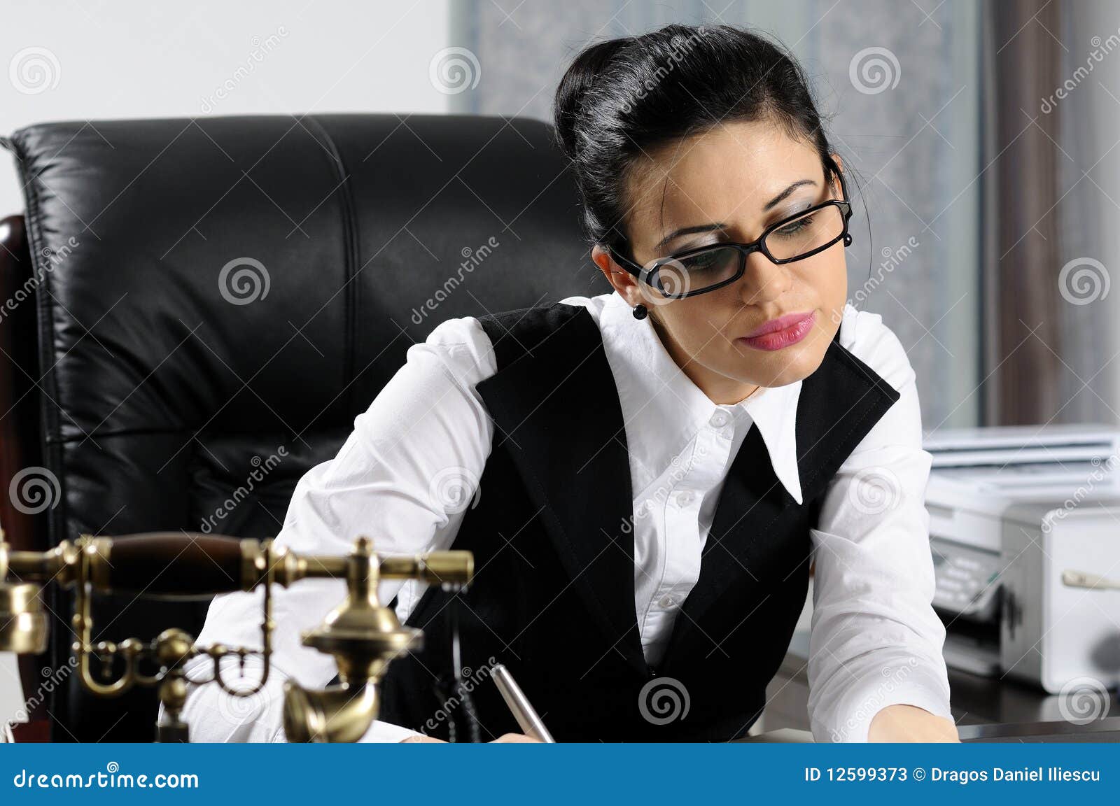 Manager writing stock image. Image of jacket, consultant - 12599373
