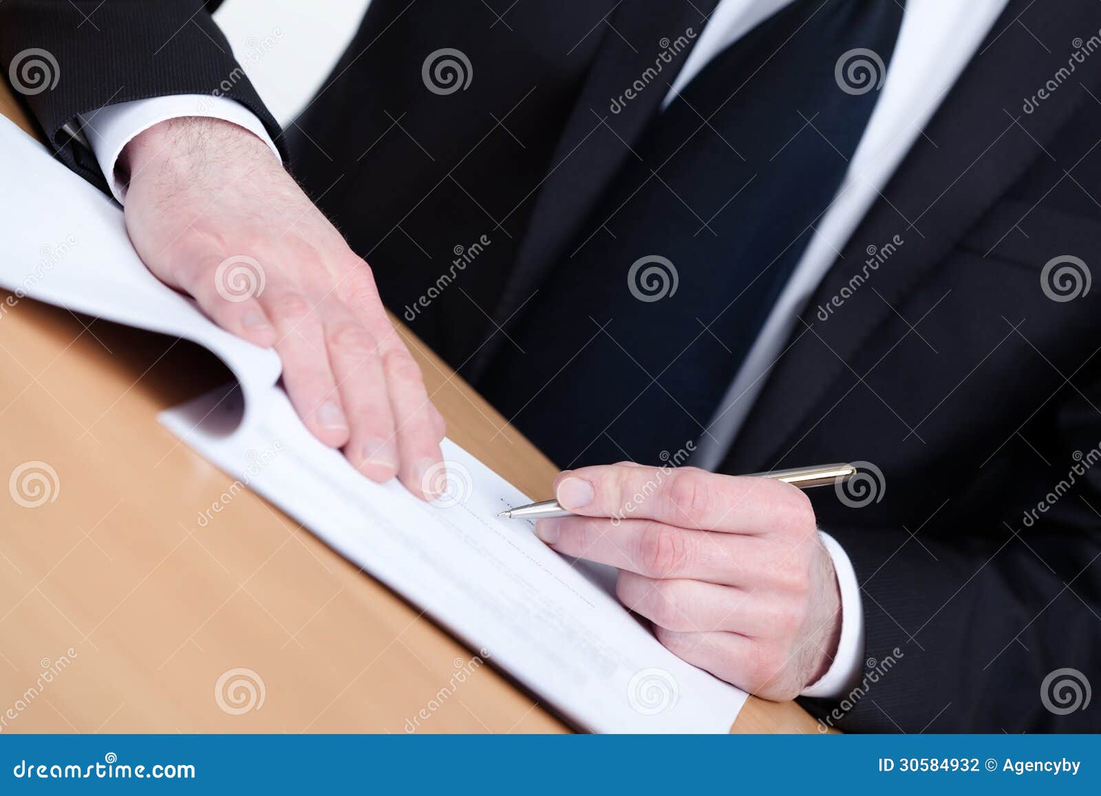 Manager Writing in the Notebook Stock Photo - Image of career, concept ...