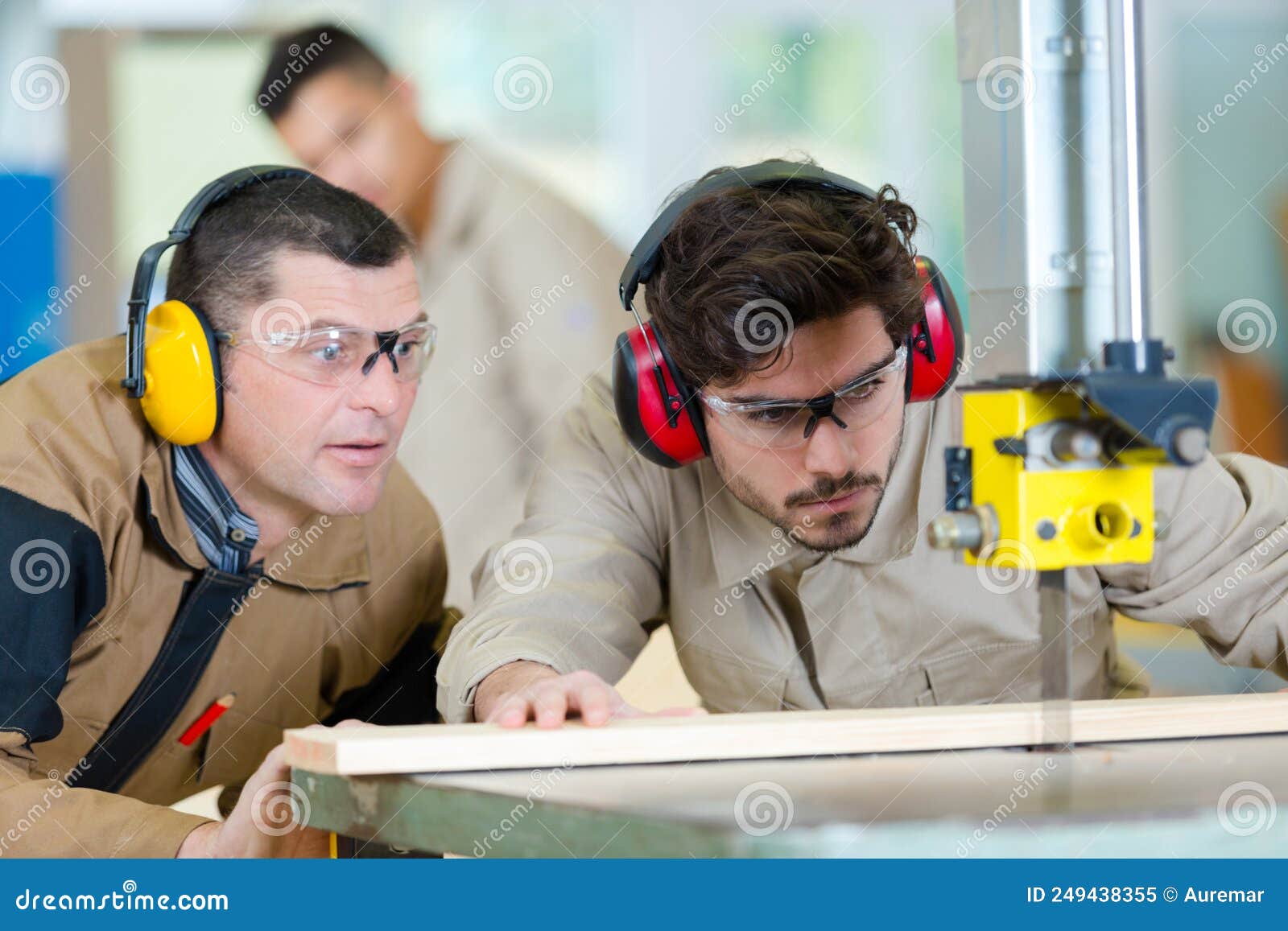 Manager and Young Worker in Cnc Factory Stock Image - Image of machine ...