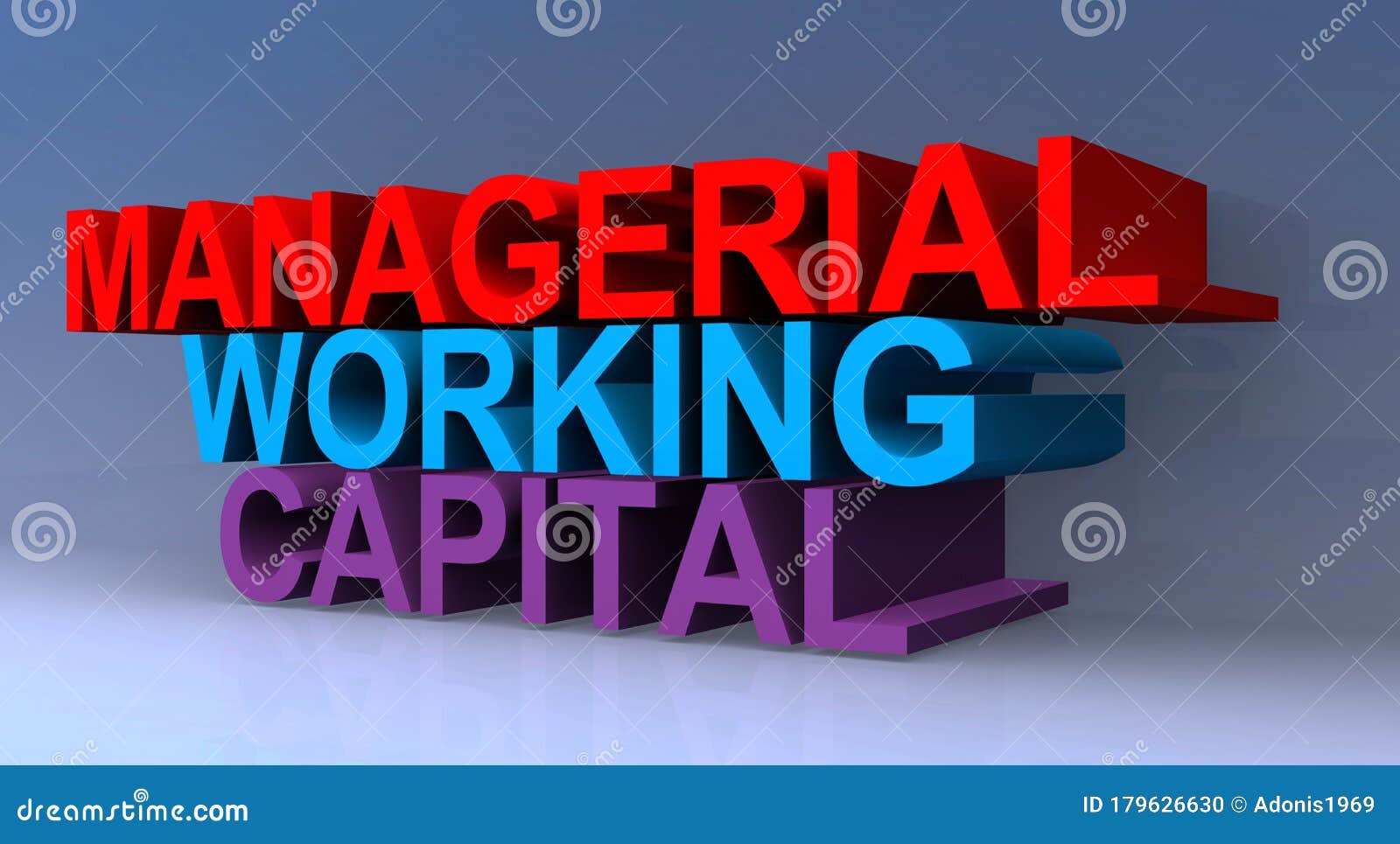 WC, Working Capital. Concept With Keywords, Letters And Icons. Flat ...