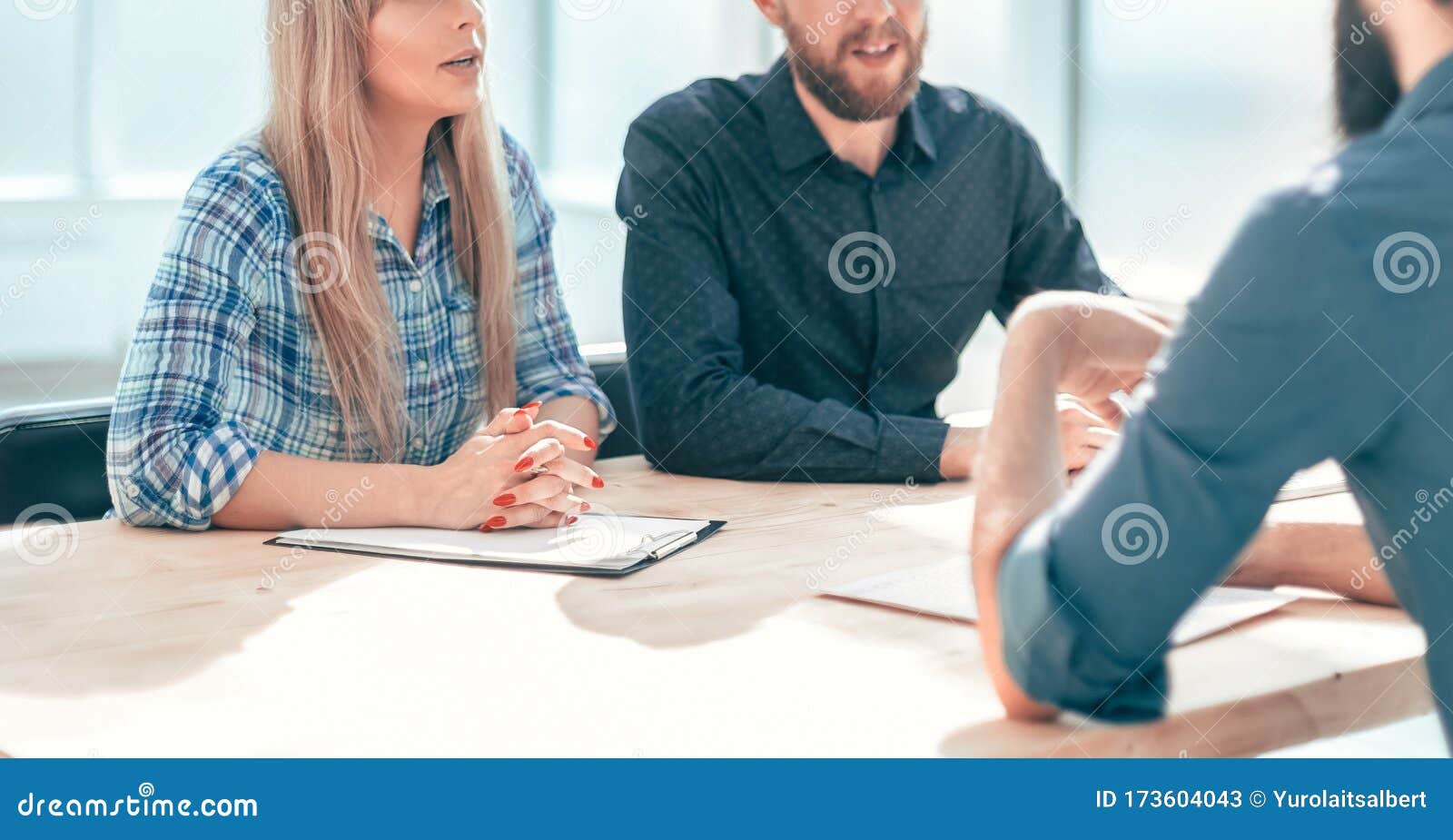 Managers Ask Questions To the Applicant during the Interview Stock ...