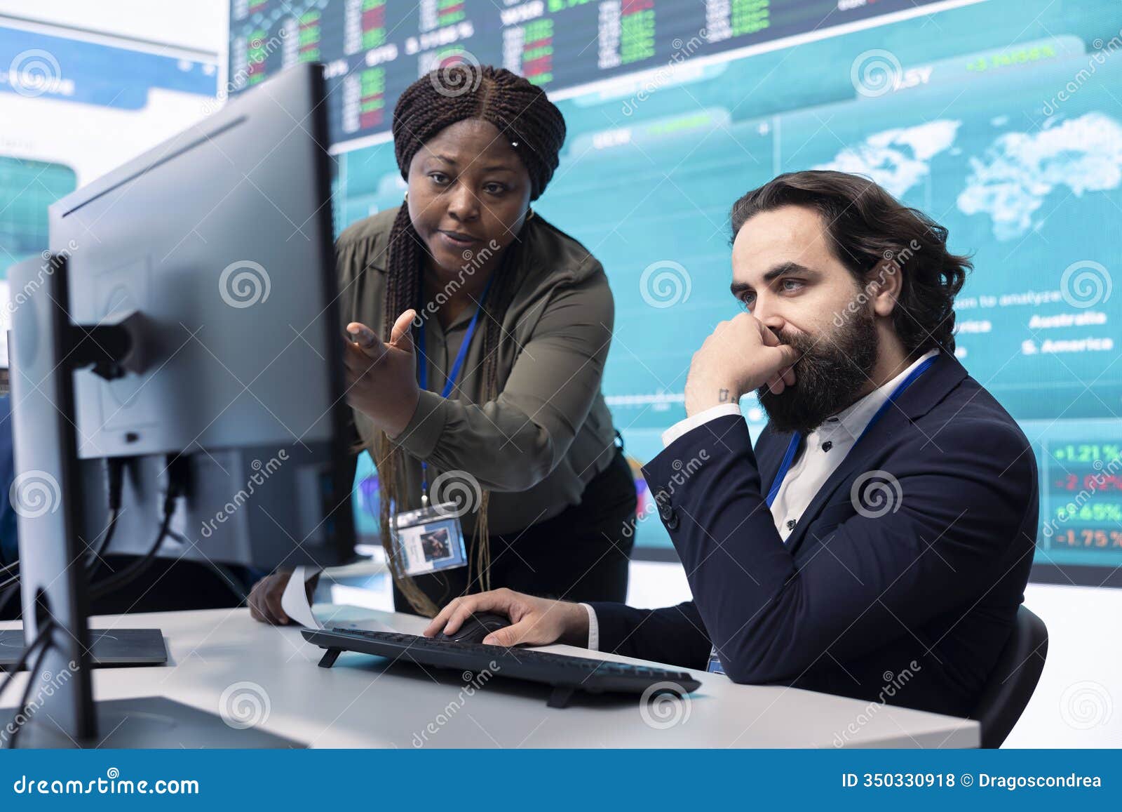 Managers Collecting Important Statistics Numbers on Desktop Pc Stock ... Managers Collecting Important Statistics Numbers on Desktop Pc Stock ...