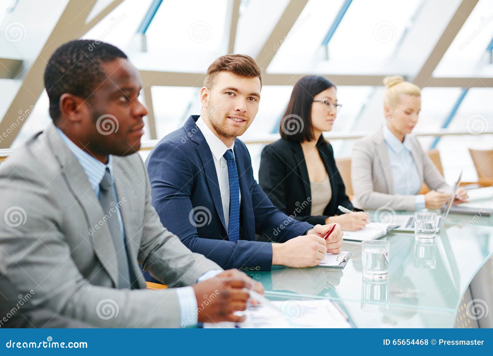 Managers at conference stock photo. Image of business - 65654468