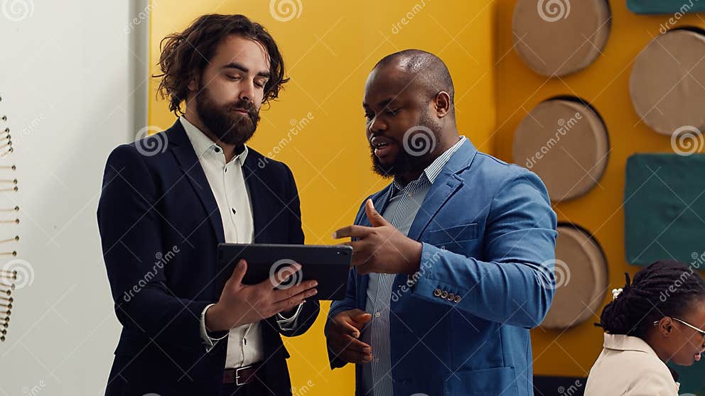 Managers Examining Infographics To Provide Input on an Issue Affecting ...