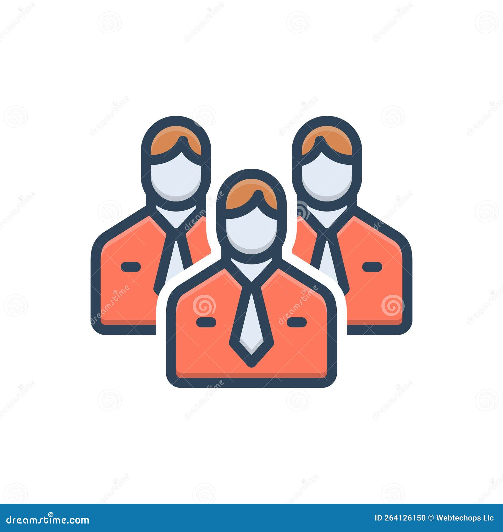 Color Illustration Icon for Managers, Stewards and Directors Stock ...