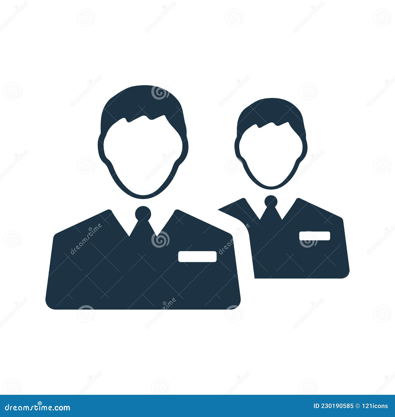 Managers, People Icon. Simple Editable Vector Design Isolated on a ...