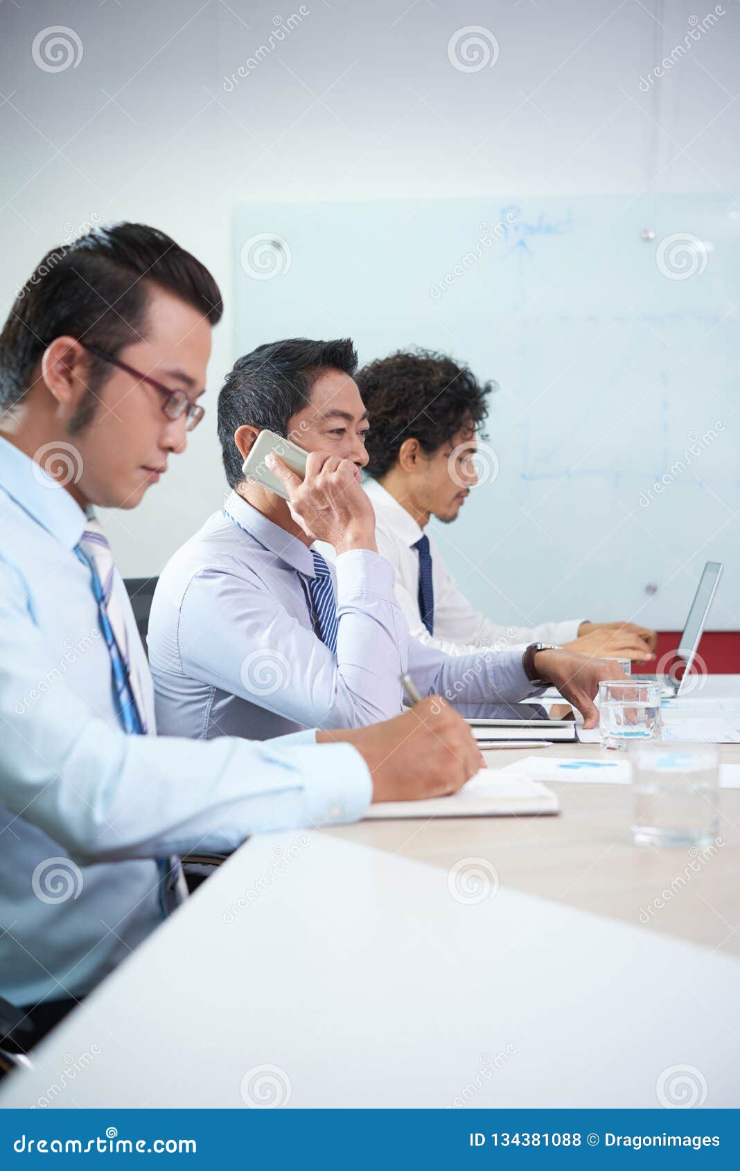 Managers working in office stock photo. Image of asian - 134381088