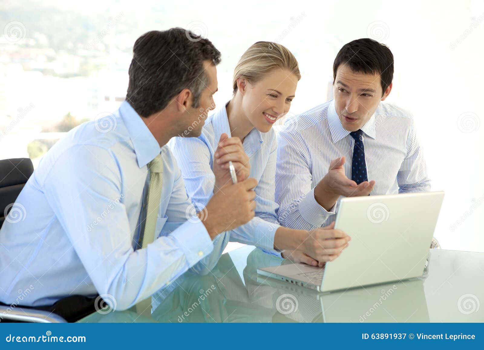 Managers working together stock image. Image of consultant - 63891937