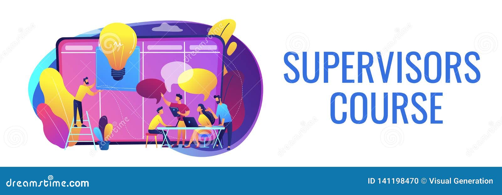 Managers Workshop Concept Banner Header. Stock Vector - Illustration of ...