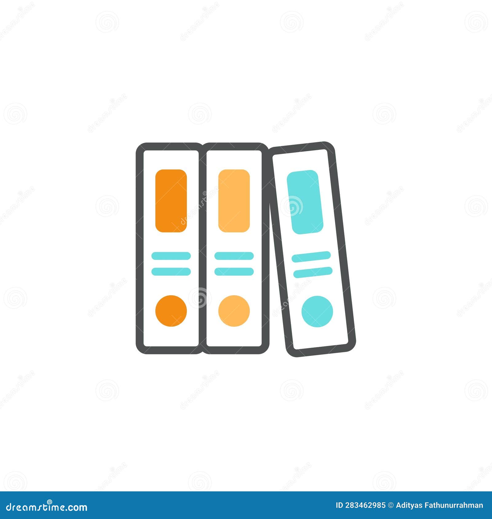 Managing Archive History with a Stackfolder System Stock Illustration ...