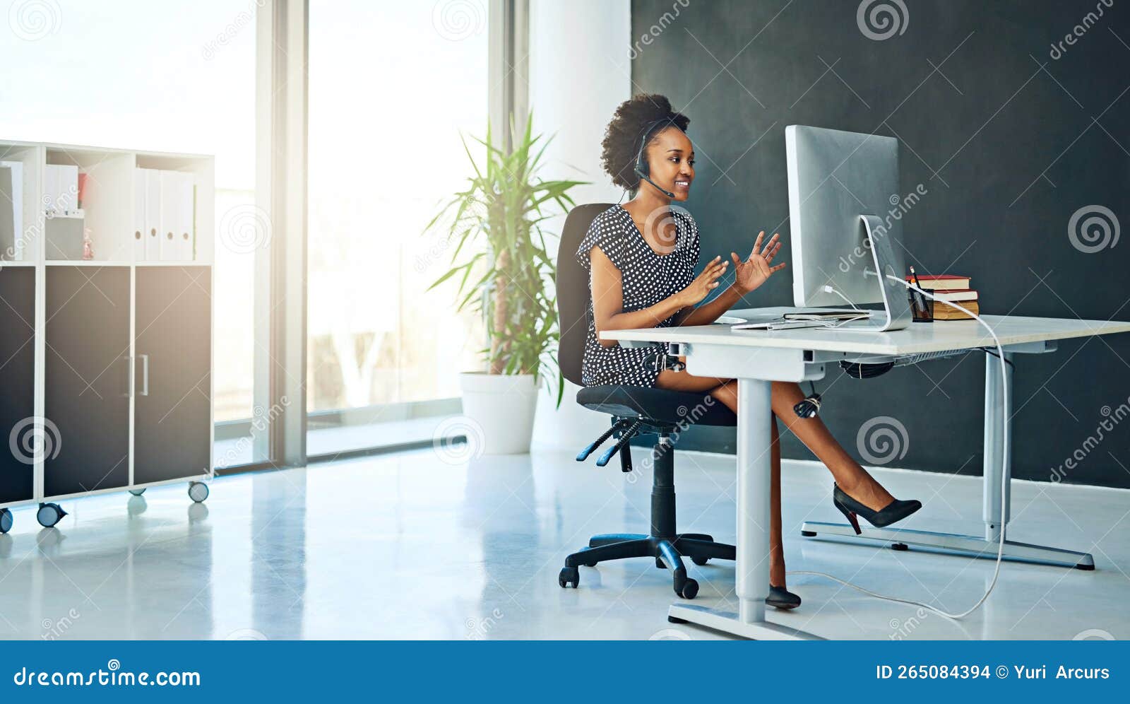 Managing the Helpdesk Like a Pro. a Support Agent Working in a Modern ...