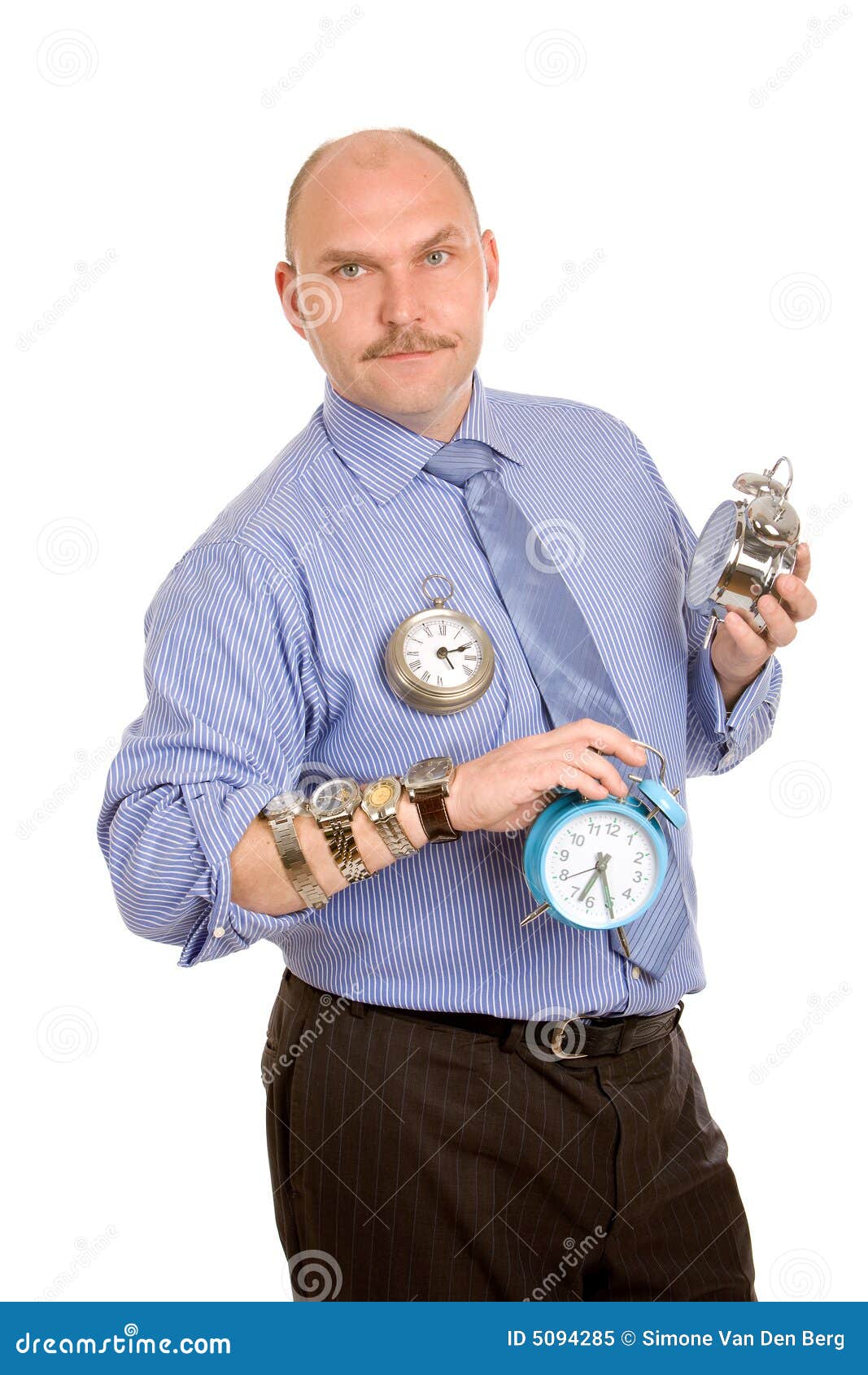 Managing time stock image. Image of stressed, male, balding - 5094285