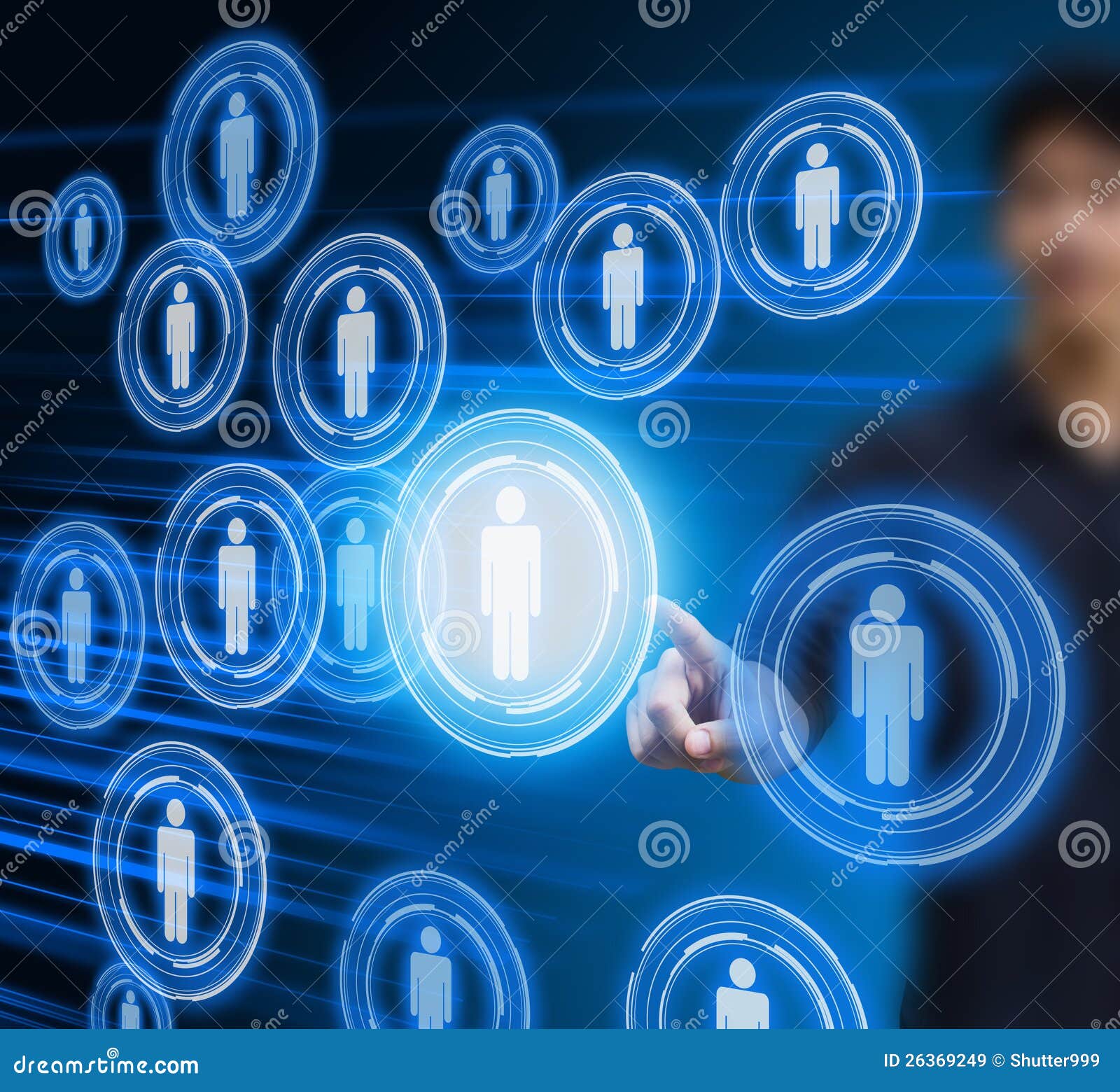 Managing Your Contact Network Stock Illustration - Illustration of ...