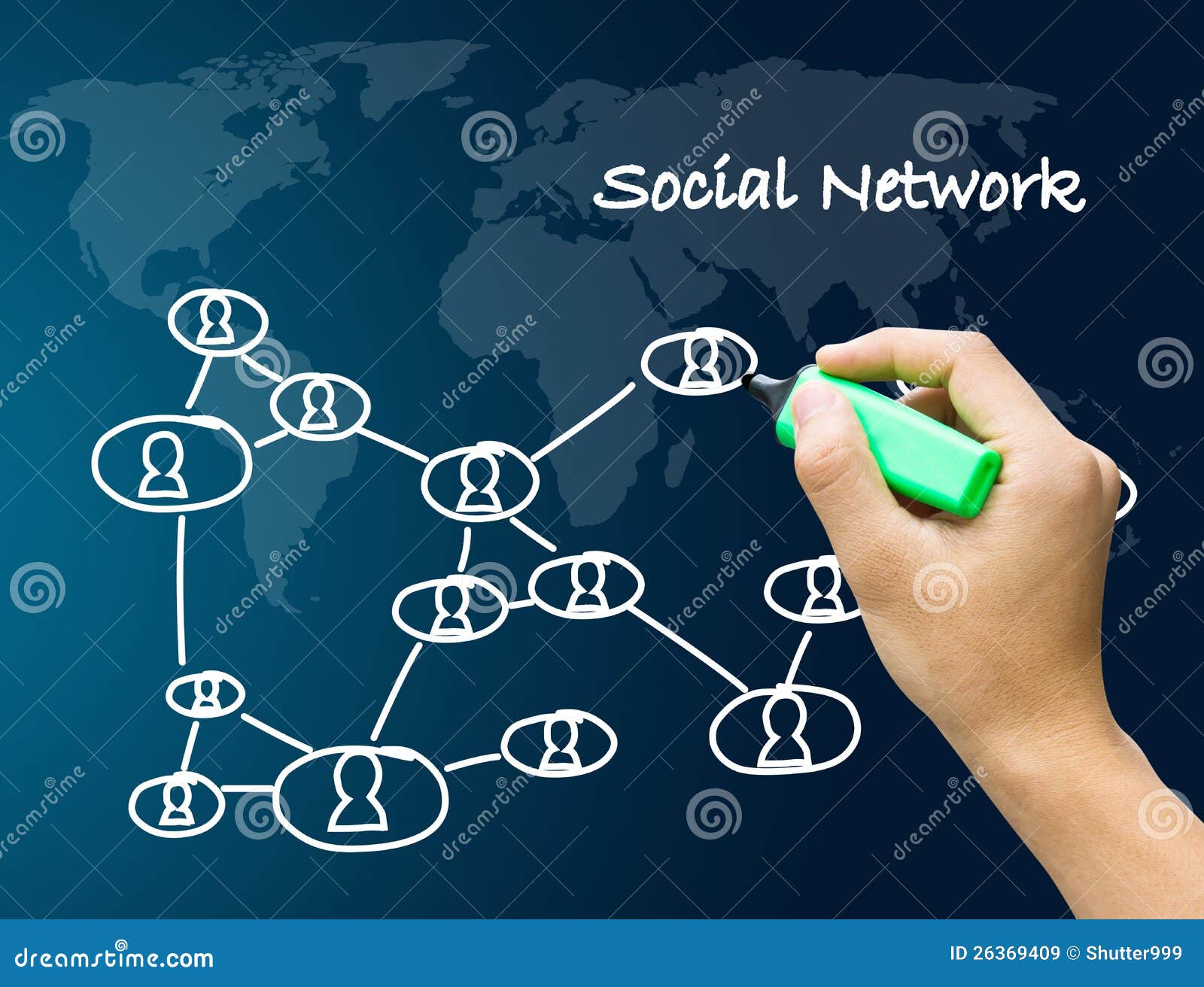 Managing Your Contact Network Stock Illustration - Illustration of ...