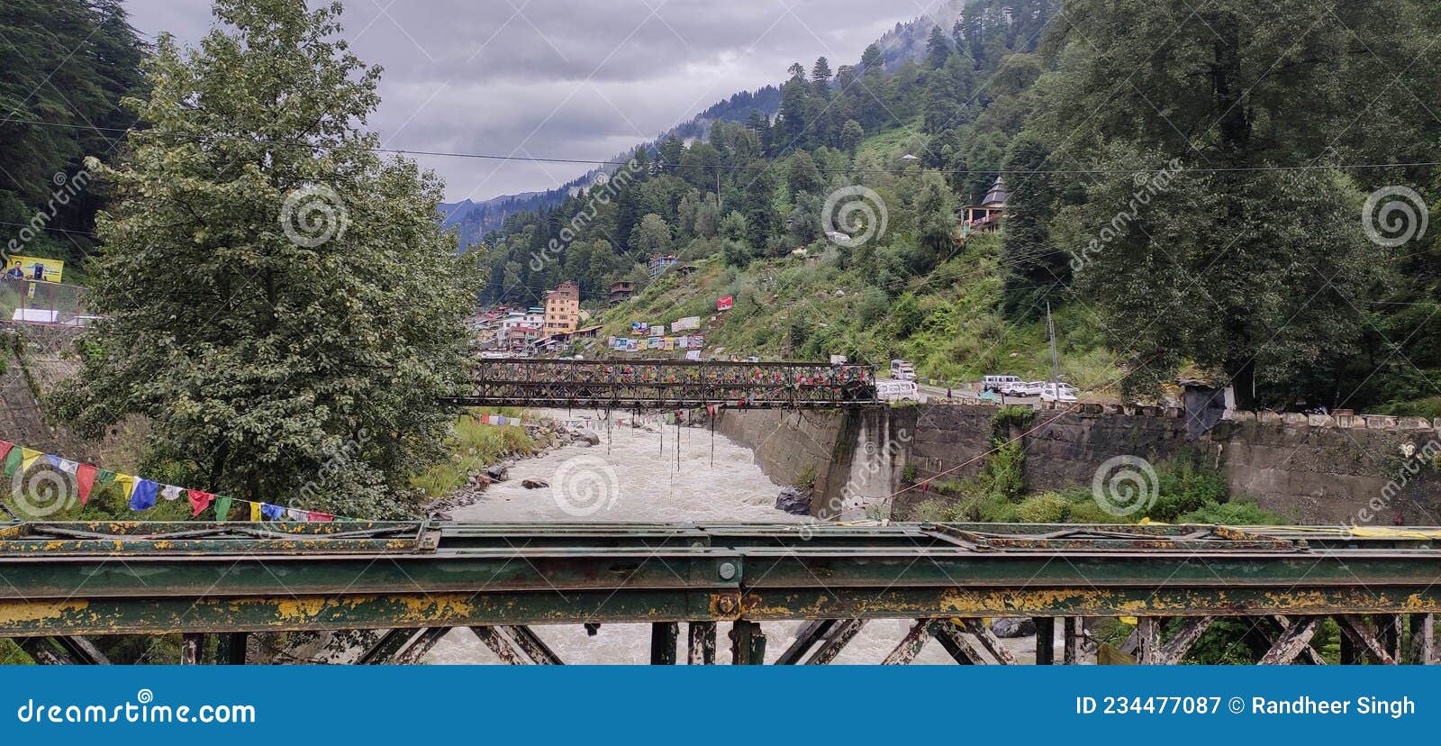 Manali Bridge, Manali, Beautiful Places Stock Image - Image of tourism ...