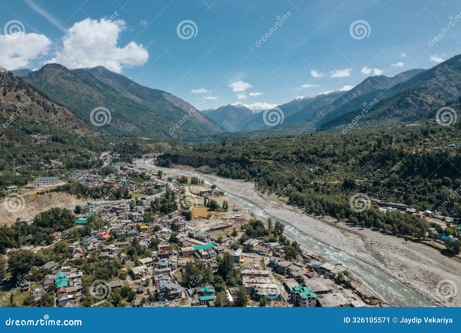 Manali, Hill Station, Himachal Pradesh, India. Stock Image - Image of ...