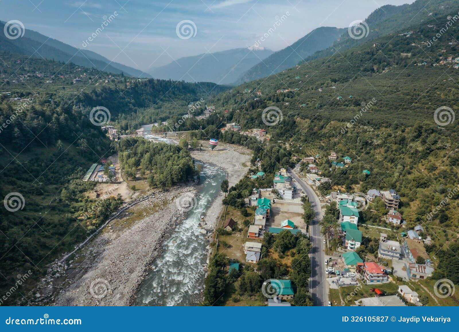 Manali, Hill Station, Himachal Pradesh, India. Stock Image - Image of ...