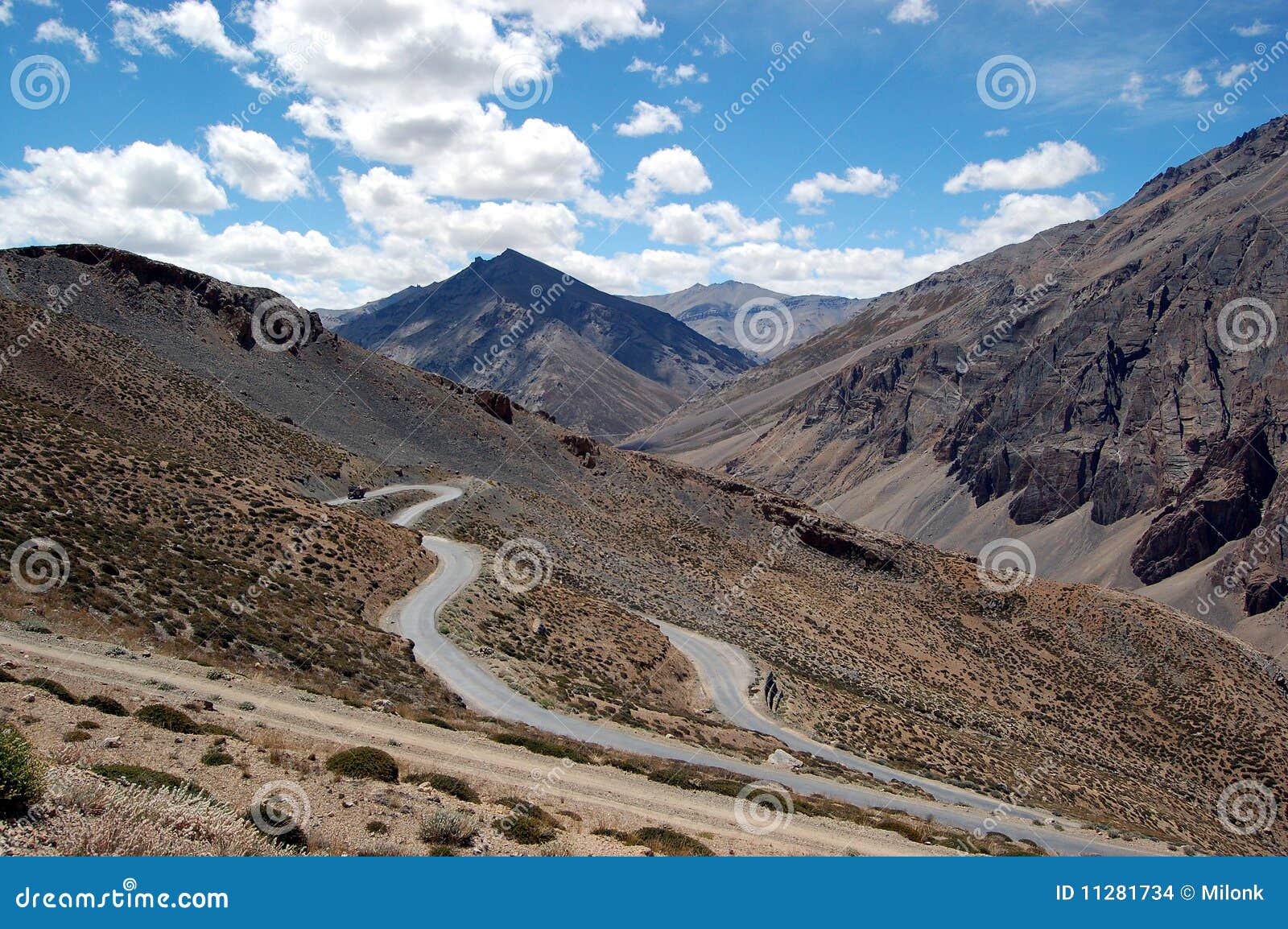 Manali to Leh highway stock photo. Image of asia, road - 11281734