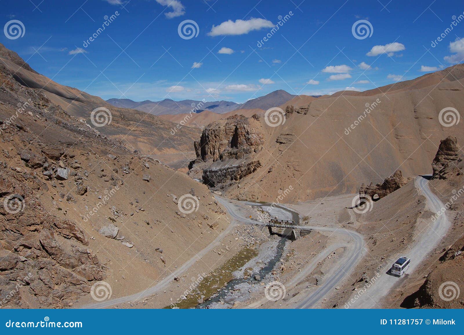 Manali to Leh highway stock image. Image of journey, outside - 11281757
