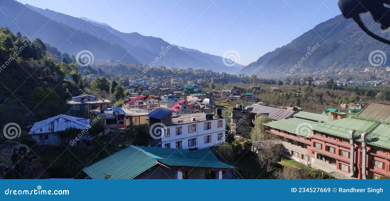 Old Manali Village In Kullu Valley, India. Stock Photo | CartoonDealer ...