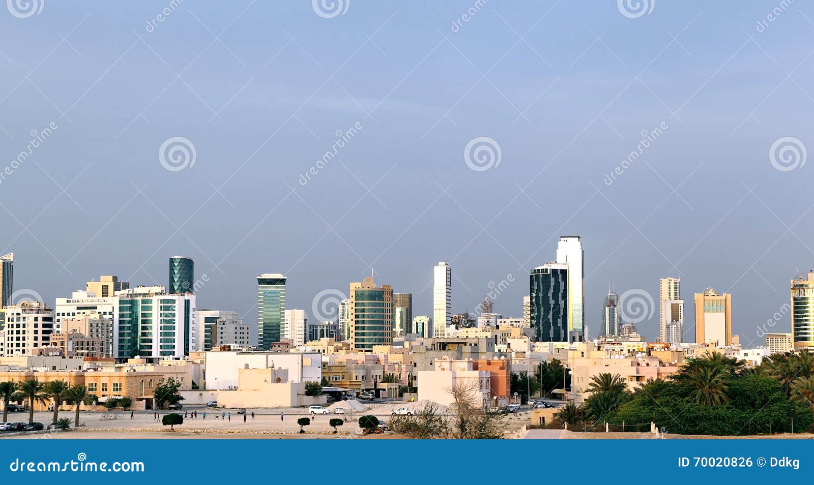 Manama City Skyline stock photo. Image of country, sunset - 70020826