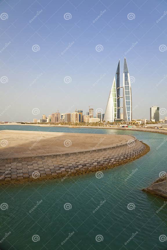 Manama View, Bahrain editorial stock image. Image of bahraini - 14582649
