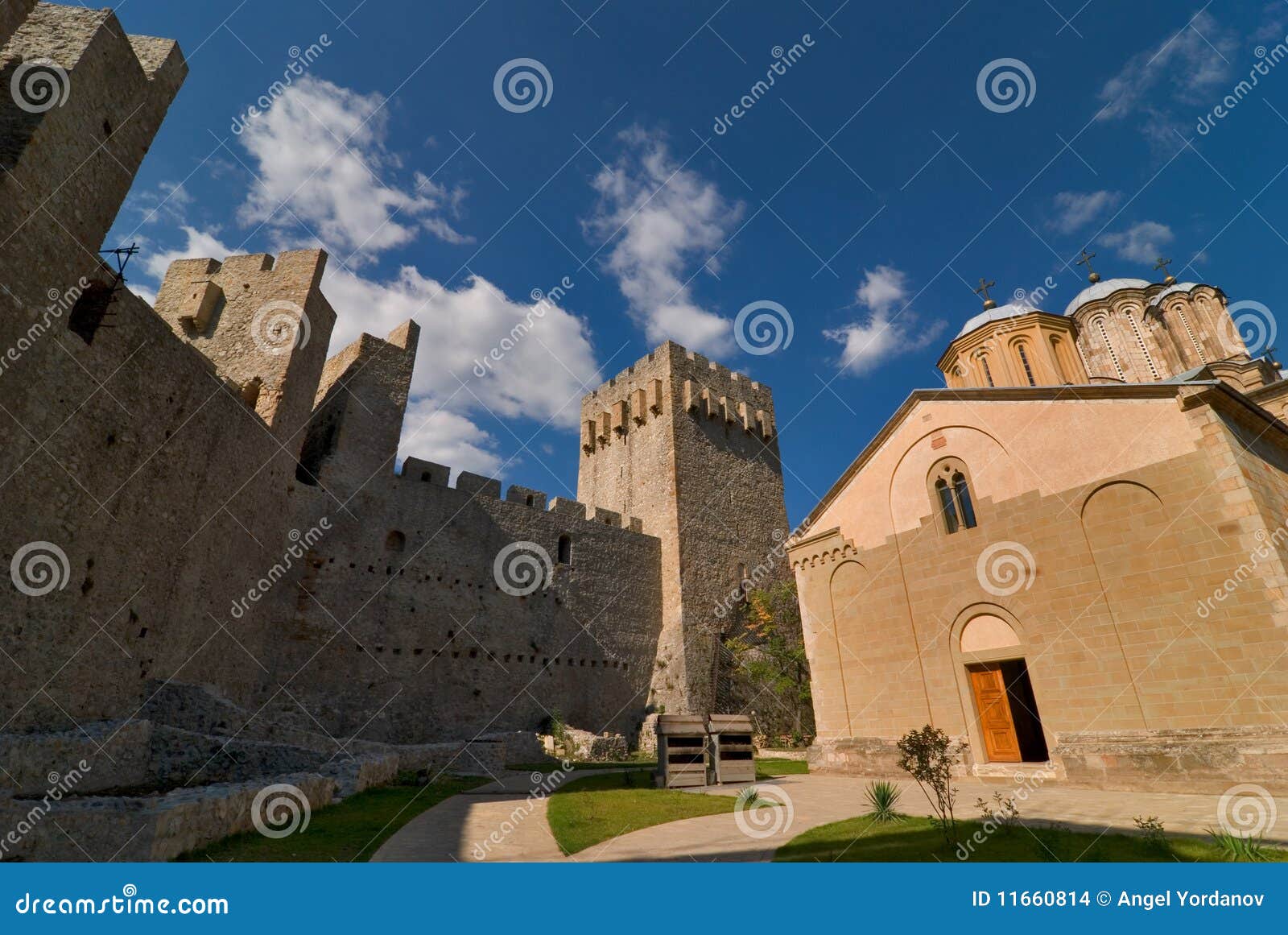 Manasija Monastery in Serbia Stock Photo - Image of monument, culture ...