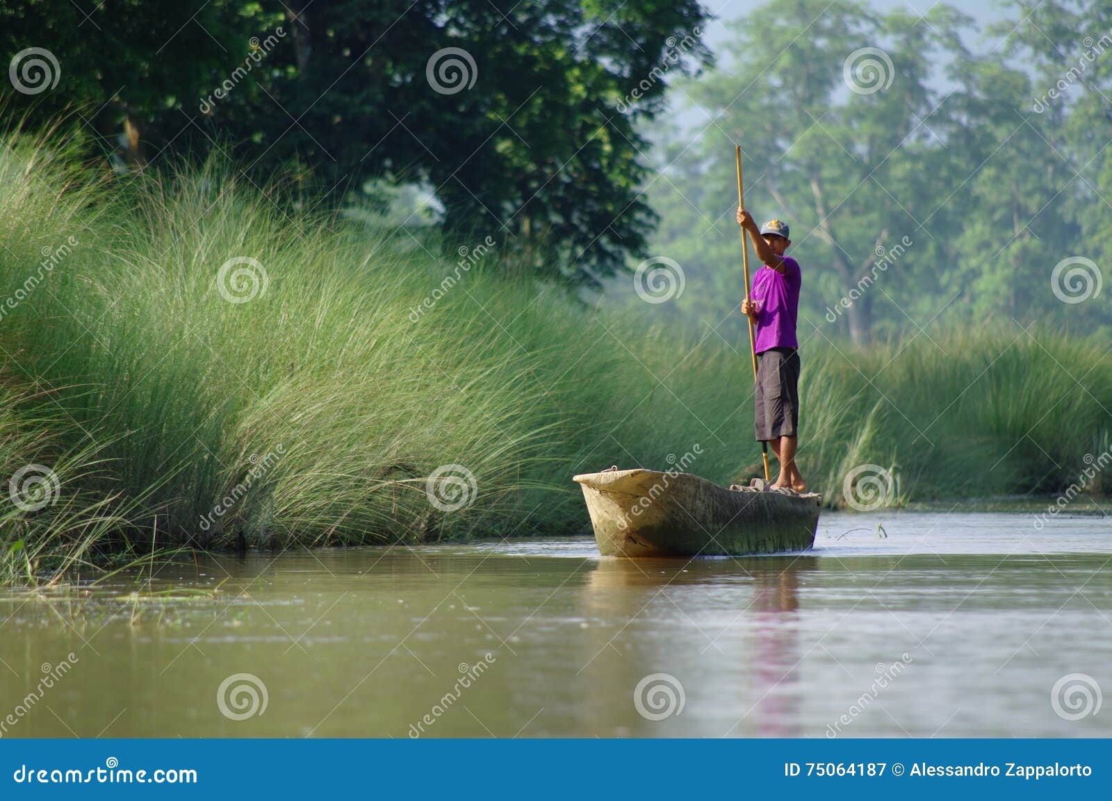 Canoe In Amazon Rainforest Stock Photography | CartoonDealer.com #89912114