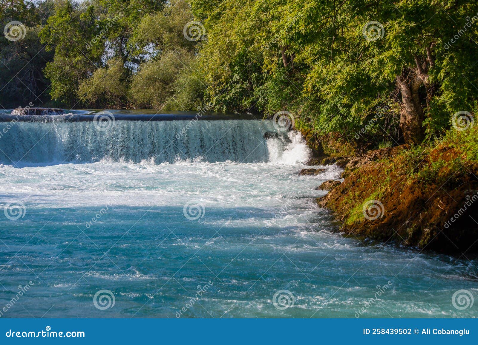 Manavgat Waterfall in Antalya - Turkey Stock Photo - Image of landmark ...