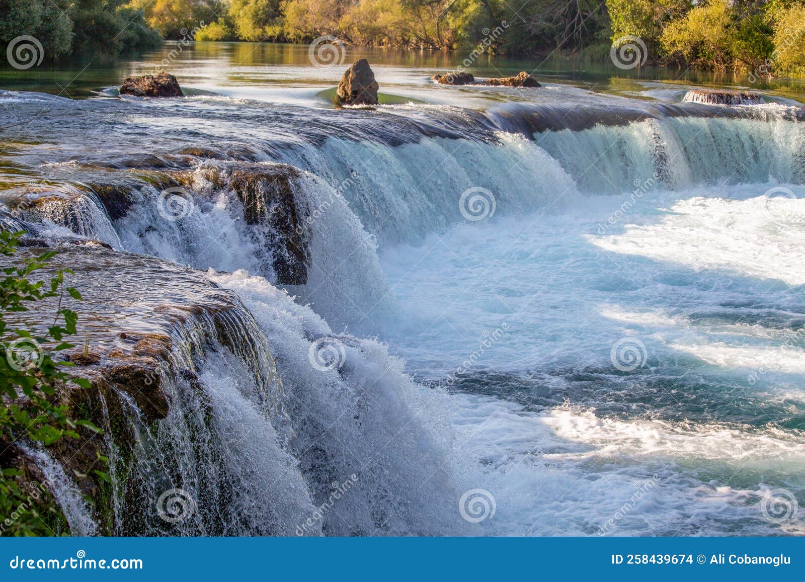Manavgat Waterfall in Antalya - Turkey Stock Photo - Image of outdoors ...