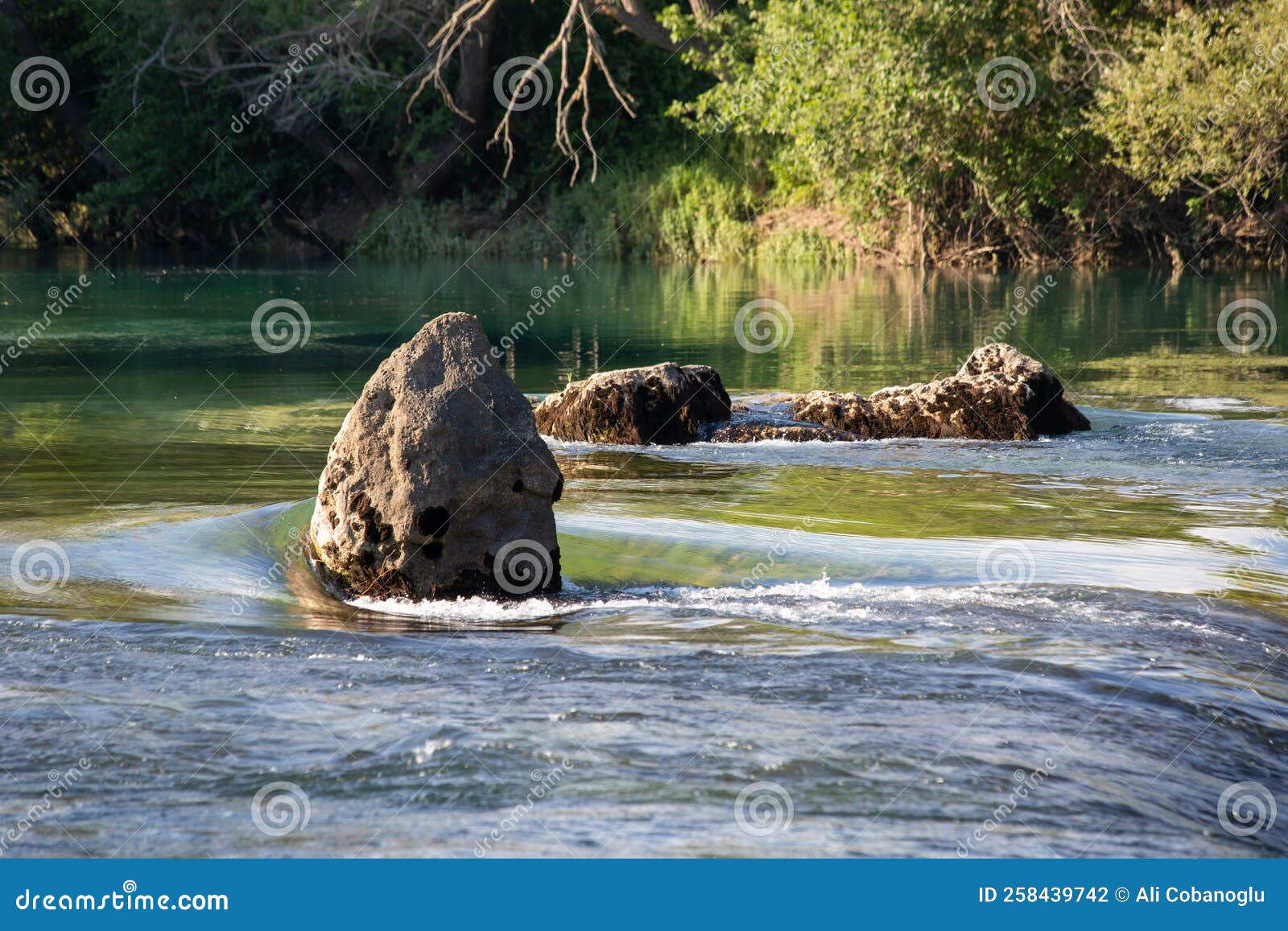 Manavgat Waterfall in Antalya - Turkey Stock Photo - Image of blue ...