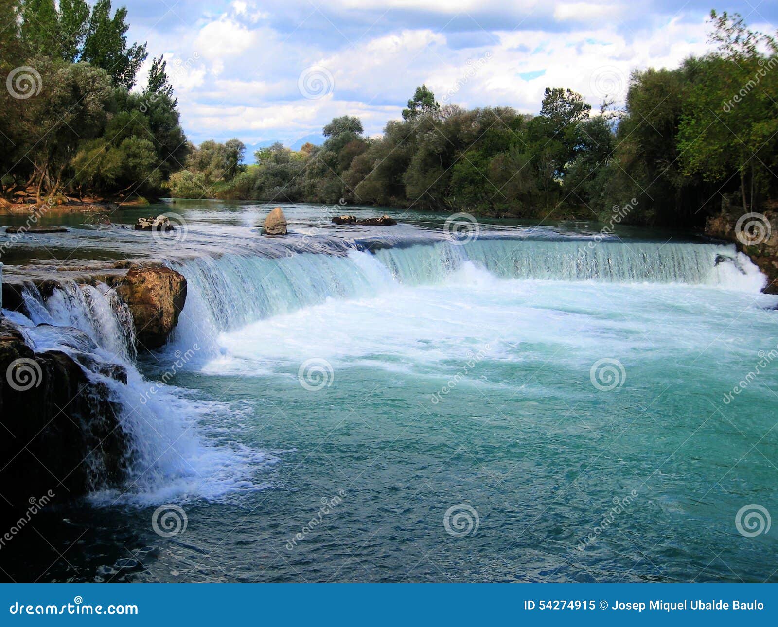 Manavgat Waterfall (Turkey) Stock Image - Image of flowing, green: 54274915