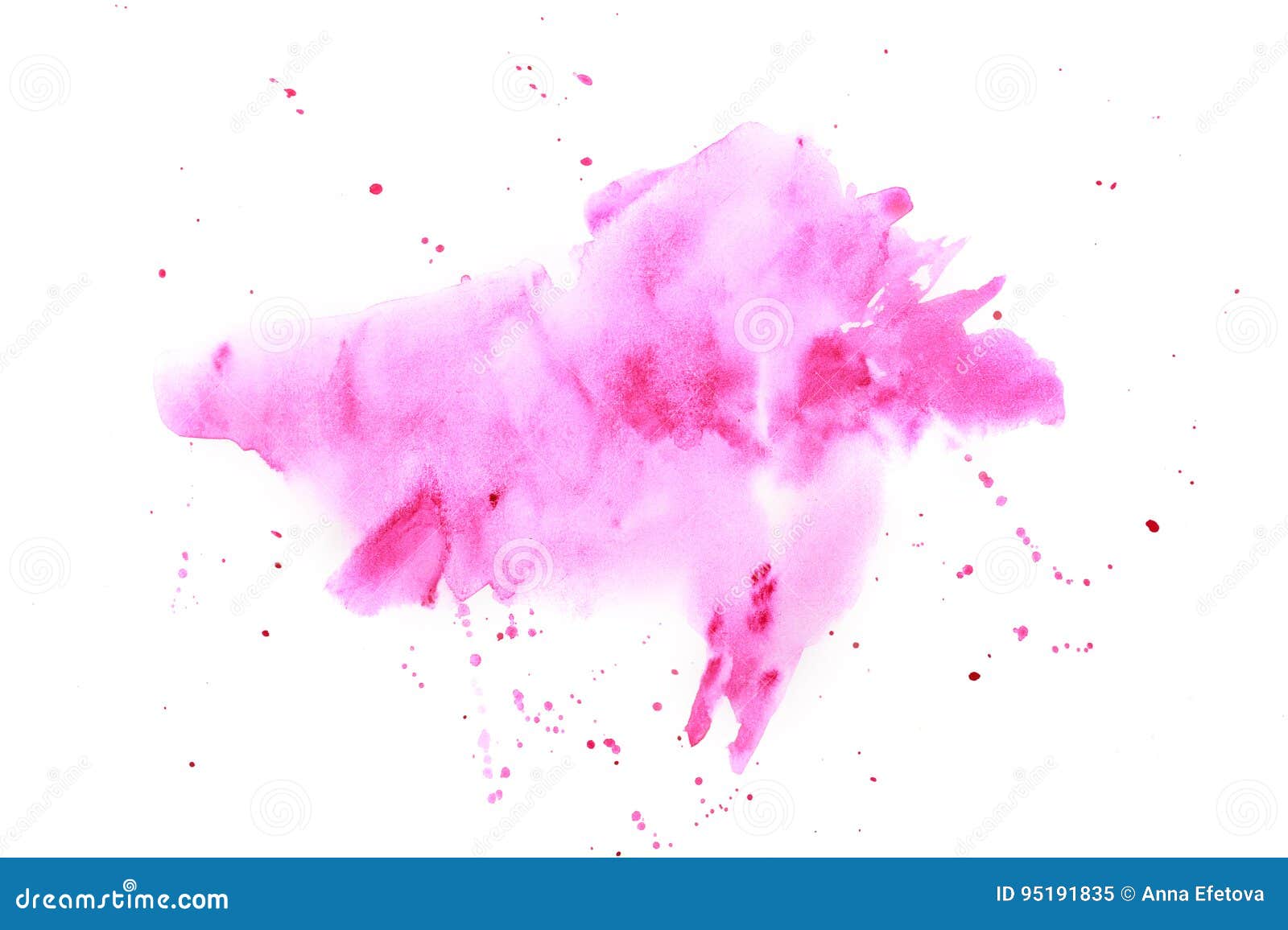 Mancha Abstracta Del Rosa De La Acuarela Imagen de archivo - Imagen de ...