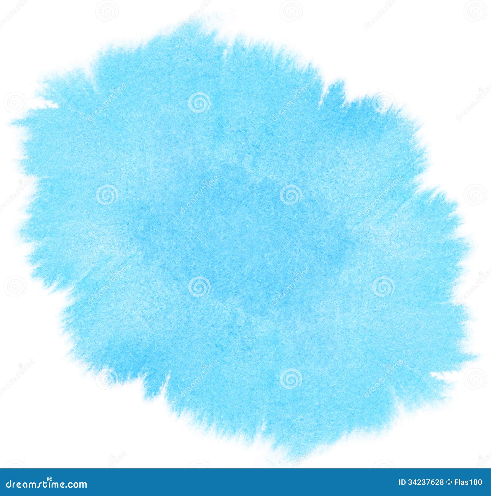 Mancha Azul Abstracta De La Acuarela Stock de ilustración - Ilustración ...