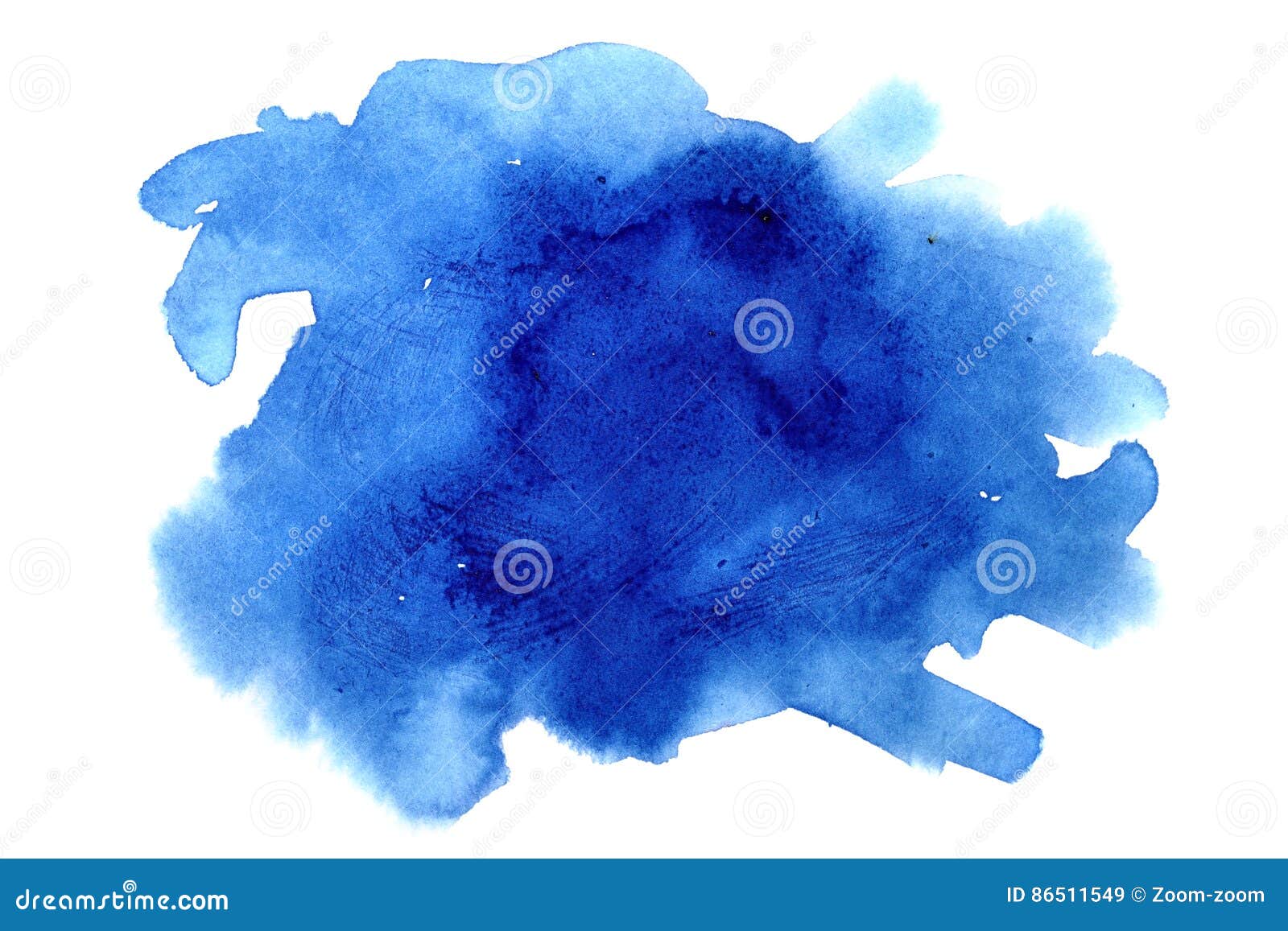 Mancha Azul Marino De La Acuarela Stock de ilustración - Ilustración de ...